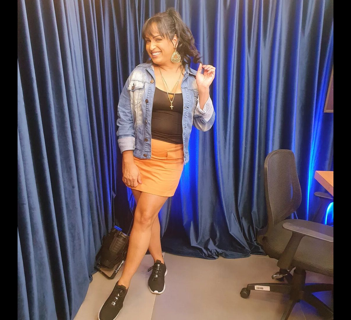 Foto: Lisa Gomes, repórter do TV Fama, foi surpreendida com pergunta ...