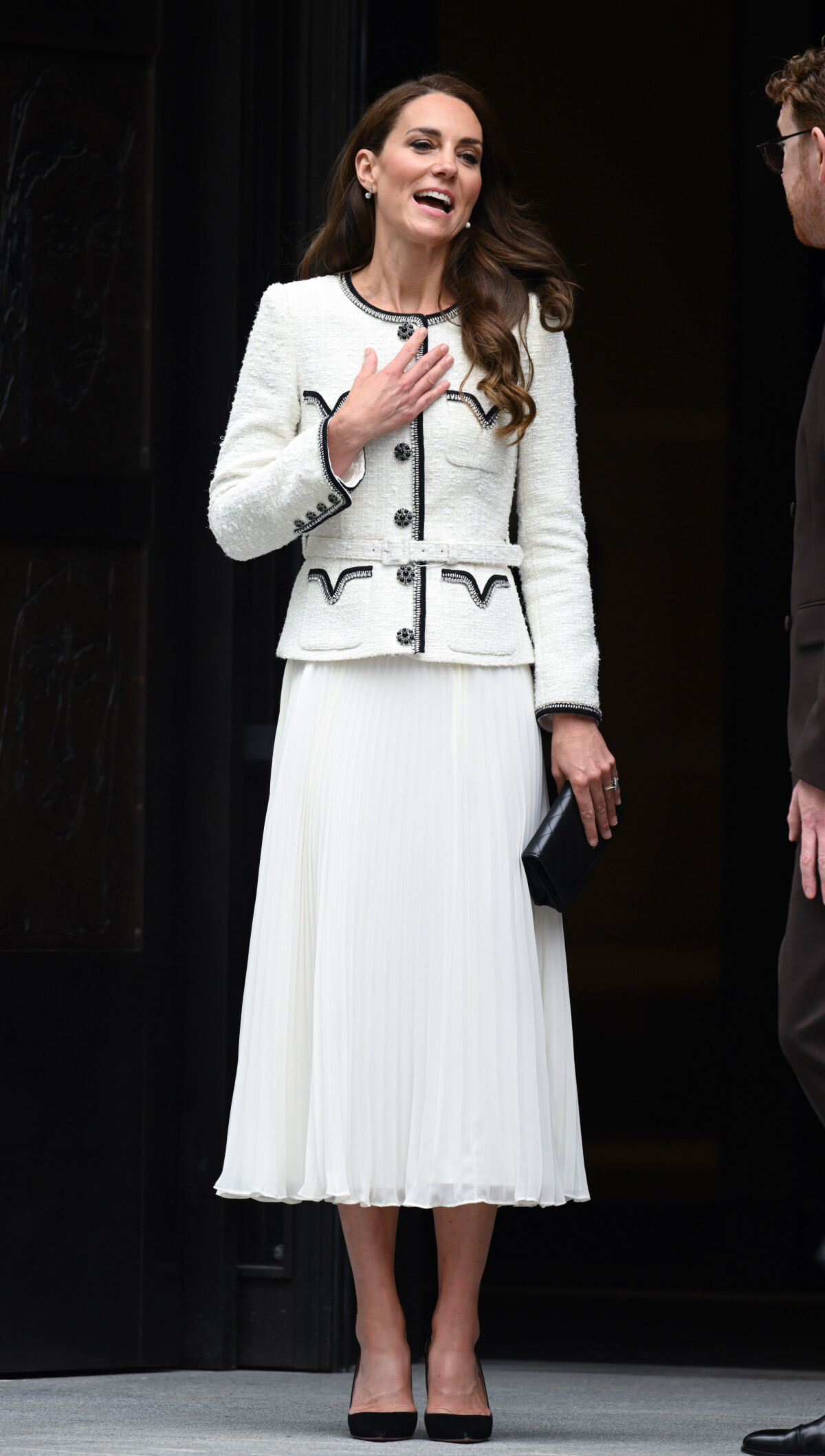 Foto: Kate Middleton combinou preto e branco de modo elegante em novo ...