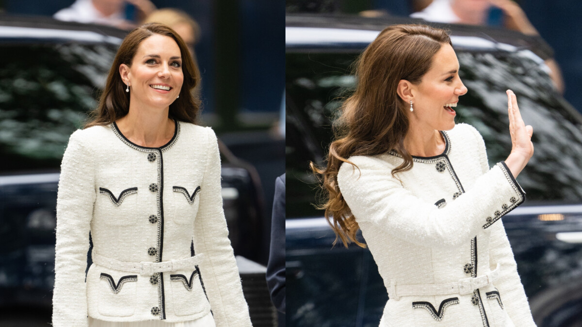 Foto: Kate Middleton usa Chanel e vestido híbrido em look incomum para ...
