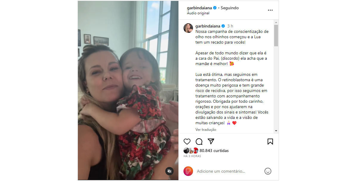 Foto: Tiago Leifert escutou da filha que o 'colo' da mamãe é melhor que ...