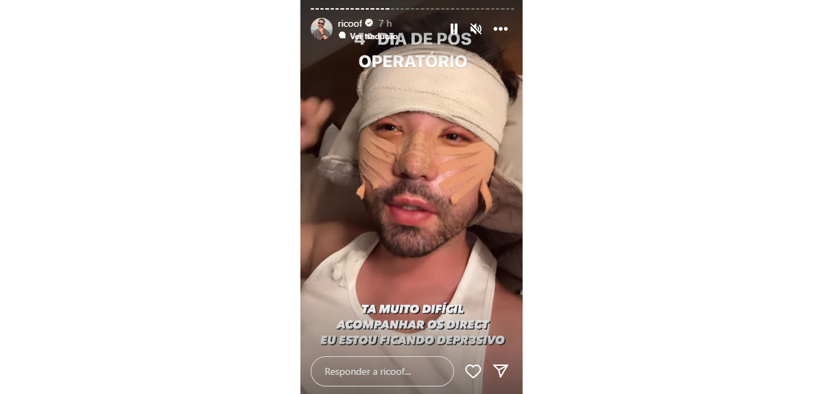 Foto: Rico Melquiades revela como está sendo o seu processo pós ...