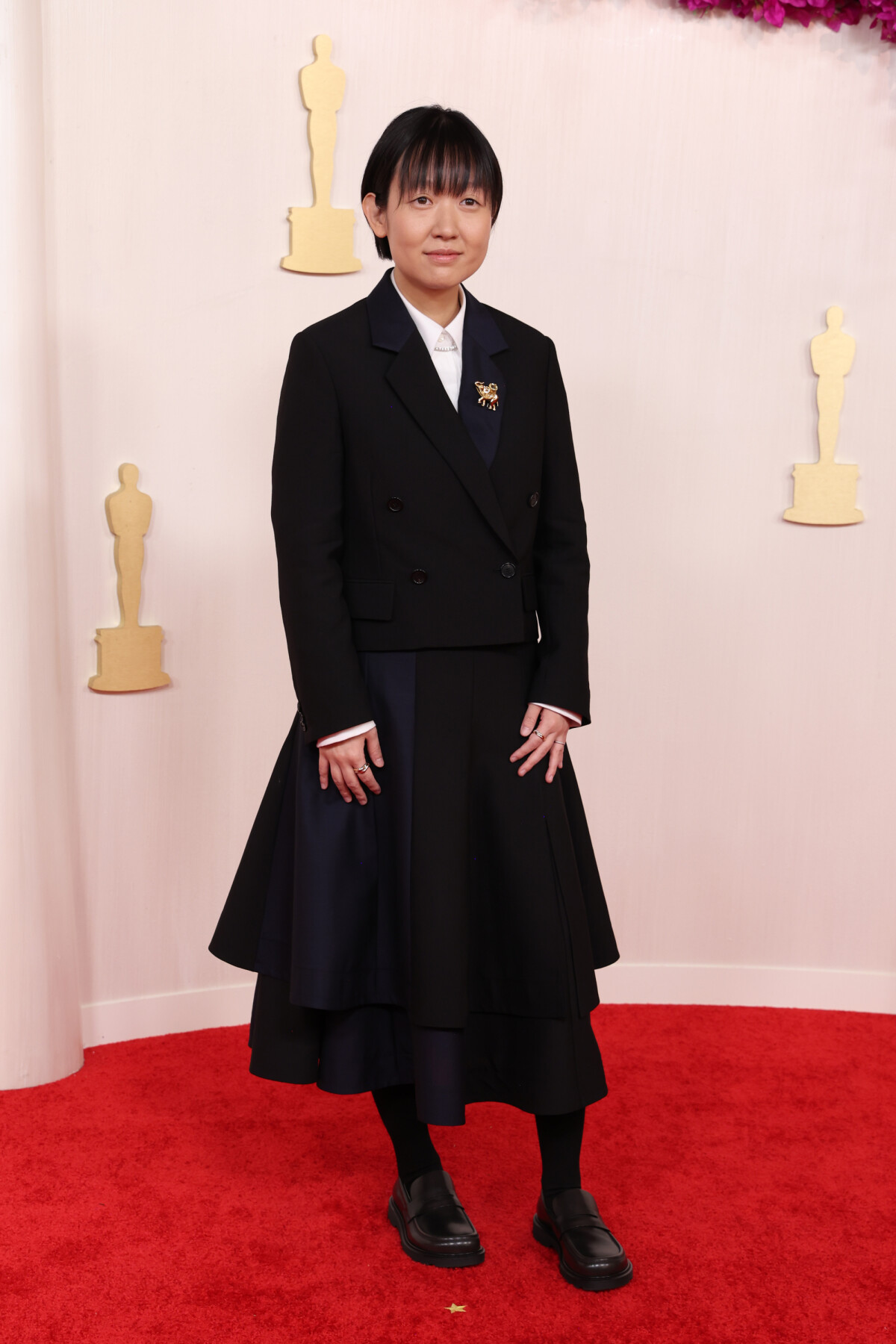Foto: Oscar 2024: Celine Song com look Loewe - Purepeople