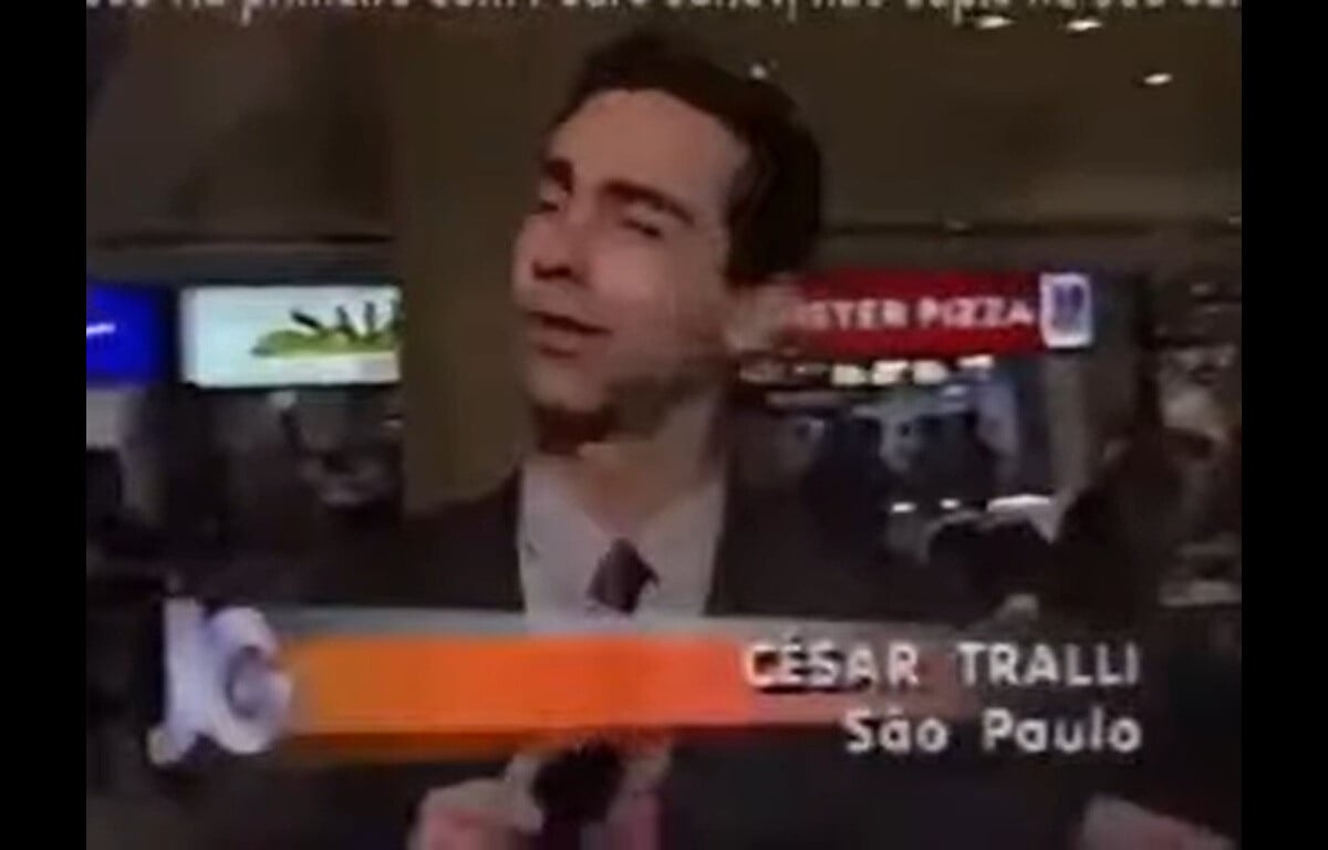 Foto: Repórter do 'Jornal da Globo', César Tralli apresentou uma ...