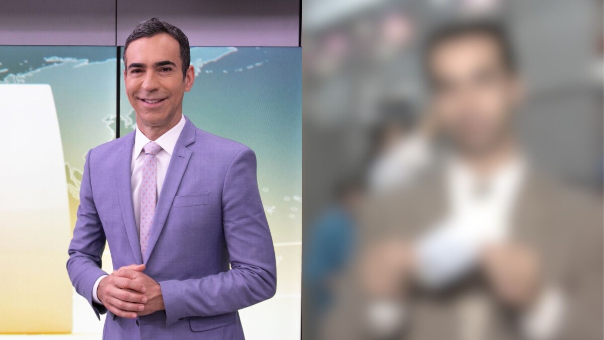 Foto: Como César Tralli era há 30 anos? Jornalista resgata reportagem ...