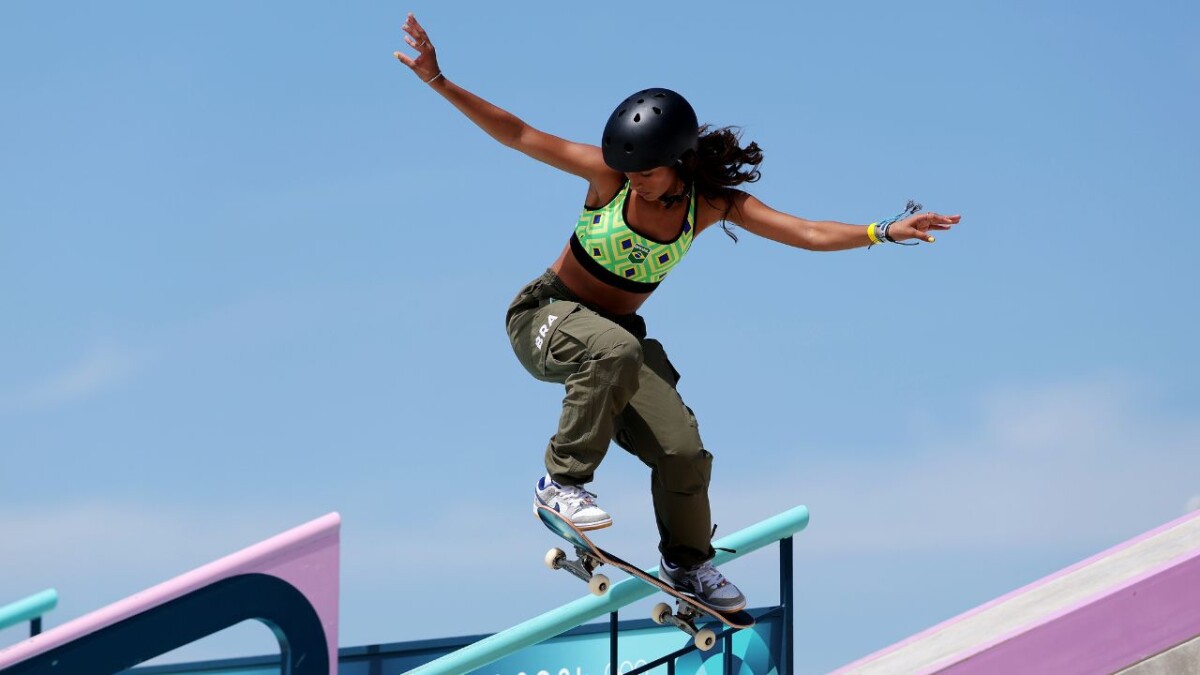 Foto: Rayssa Leal foi a única brasileira na final do skate nos Jogos ...