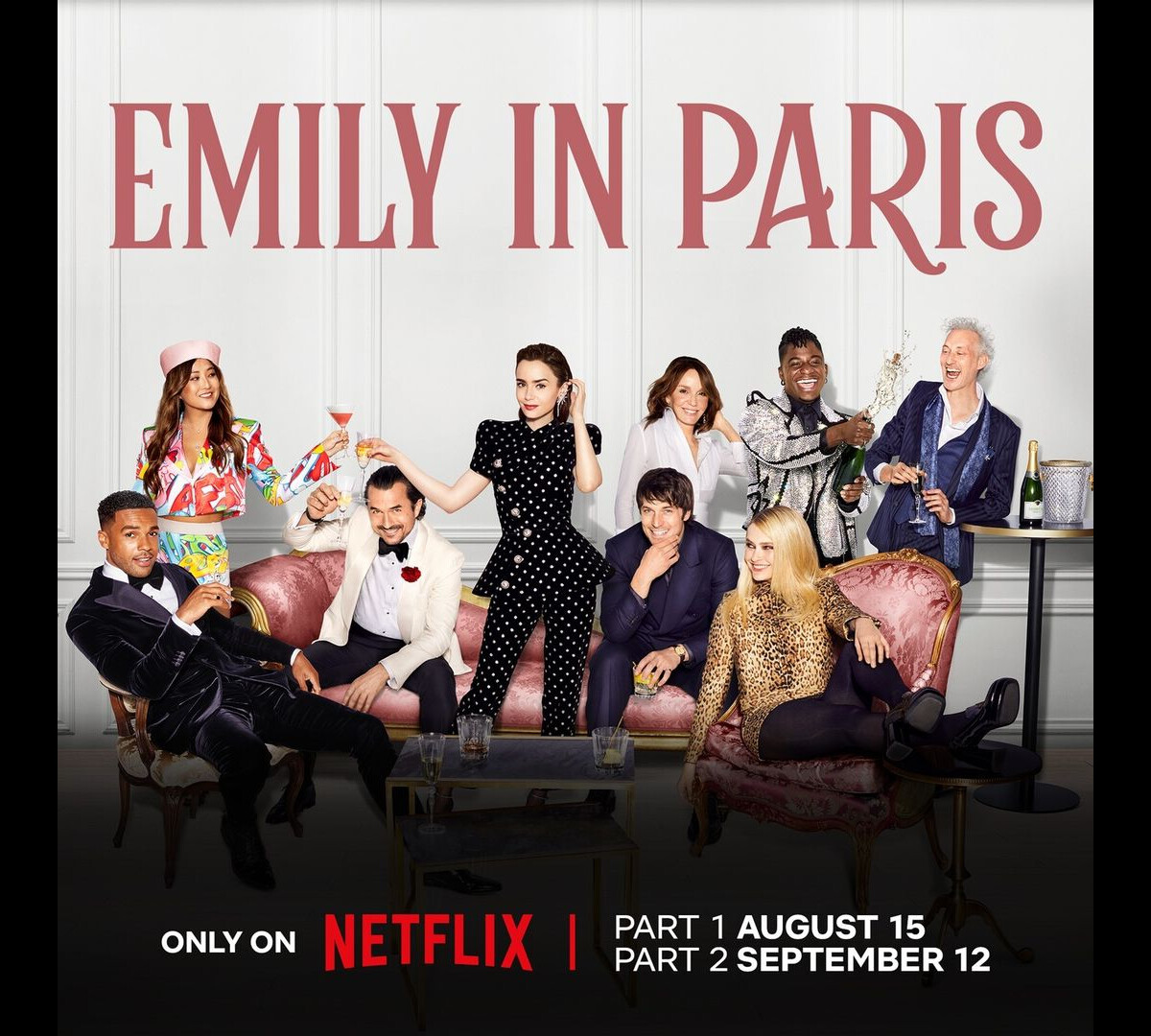 Foto: O cartaz de divulgação da 4ª temporada de "Emily in Paris", da ...