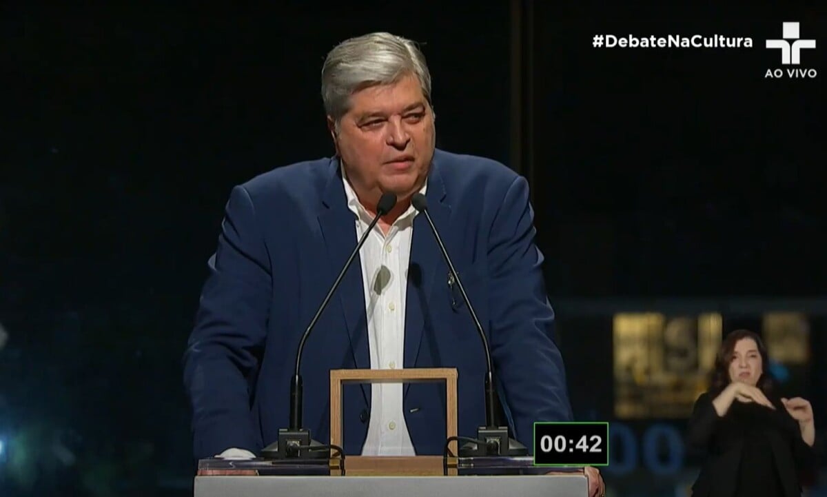 Foto: A agressão por parte de Datena aconteceu durante um debate ...