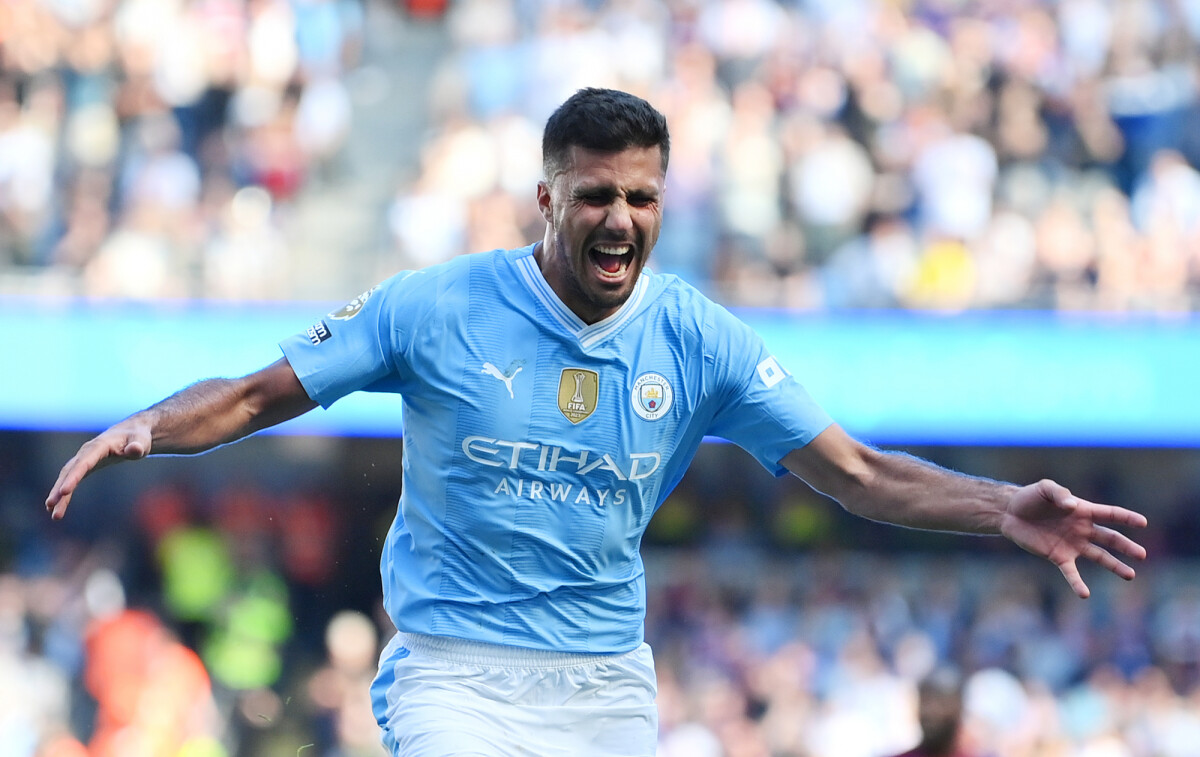 Foto: Rodri, do Manchester Cityg, é volante e tem 1,90 m - Purepeople