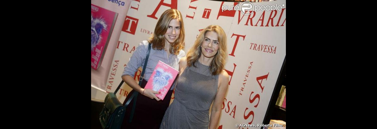 Foto: No lançamento do seu terceiro livro, ela posou com a filha Maria ...