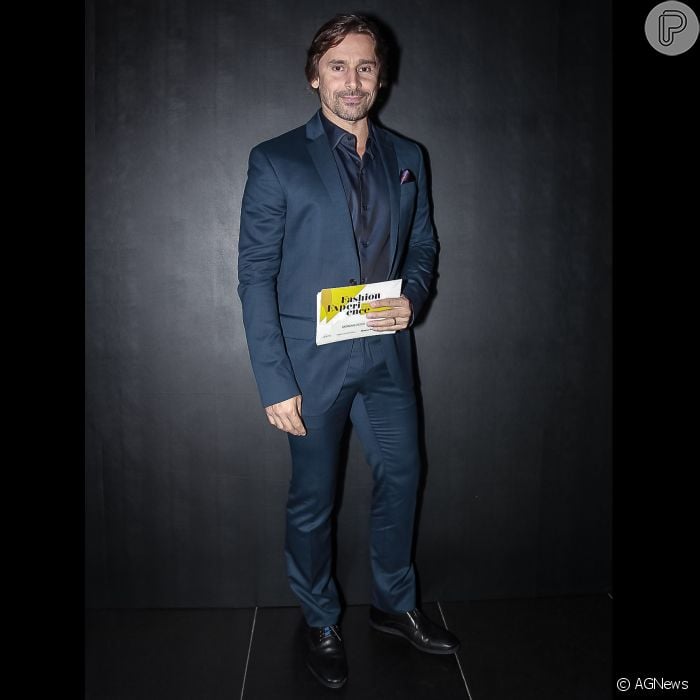 O ator Murilo Rosa apresentou o evento ao lado da mulher, Fernanda ...