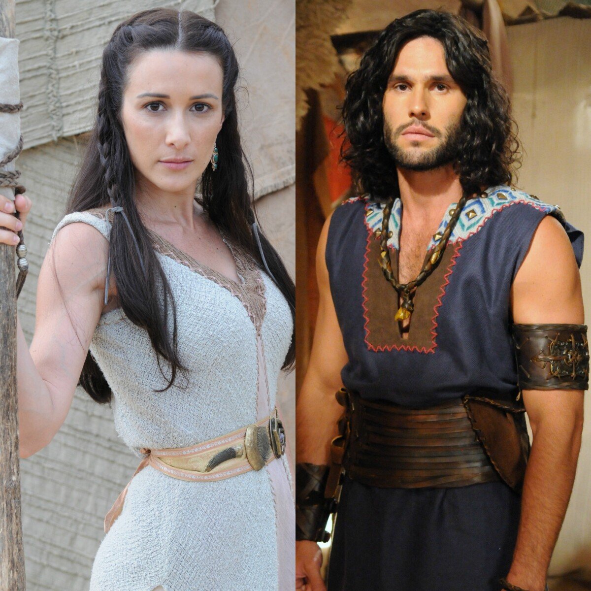 Foto: Zur (Dudu Azevedo) abandona Jaque (Fran Maya) ao saber que a midianita está grávida, na ...