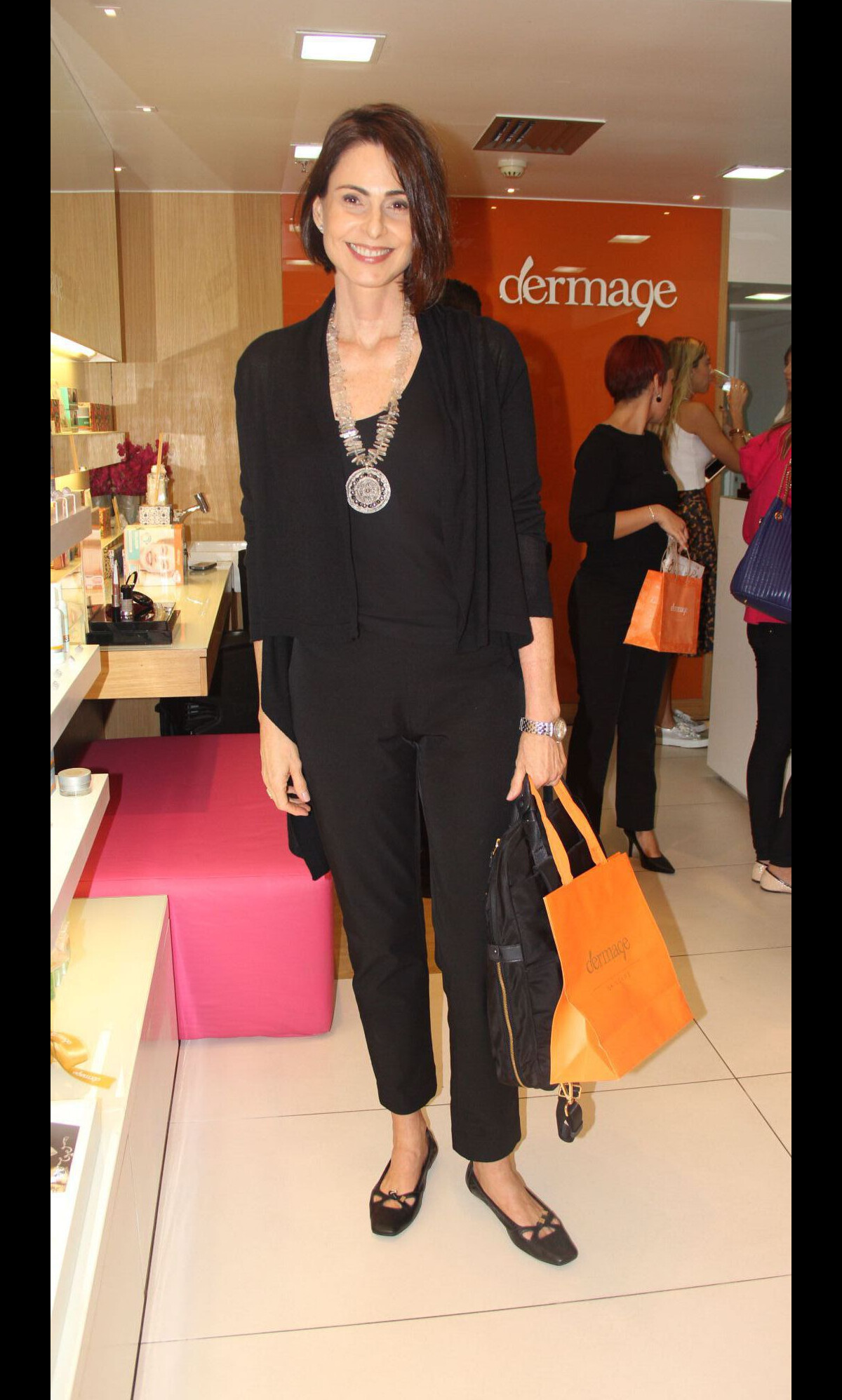 Foto: Silvia Pfeiffer também prestigiou o lançamento da linha da marca ... Foto: Silvia Pfeiffer também prestigiou o lançamento da linha da marca ...