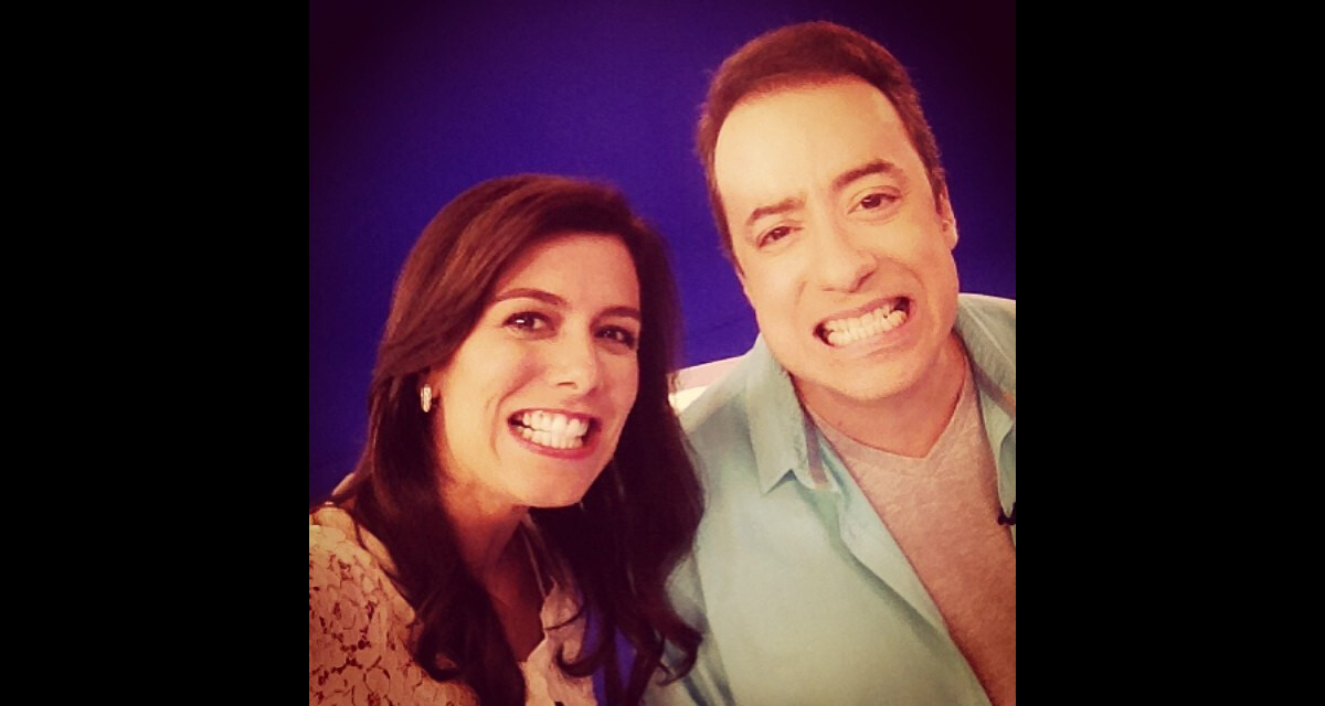 Foto: Maurício Torres e Cláudia Reis, com quem apresentava o programa ...