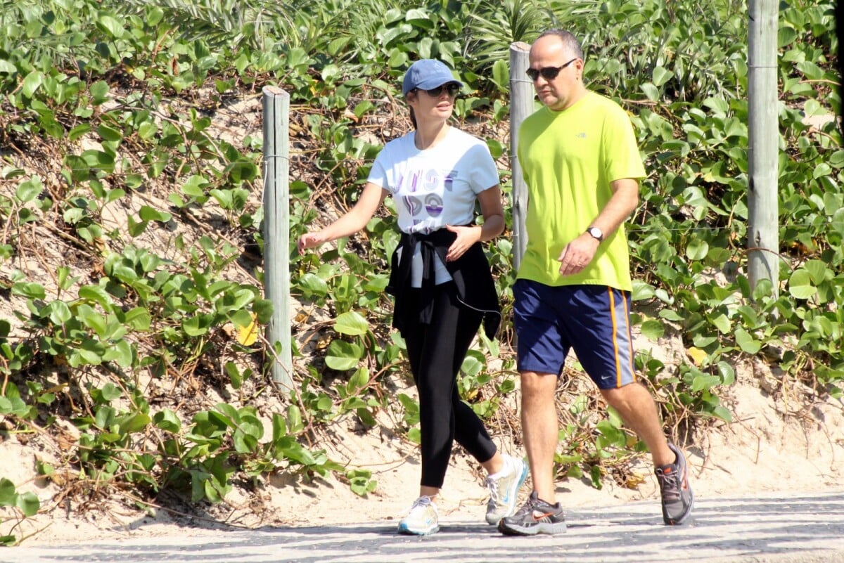 Foto: Patrícia Poeta e o marido, Amauri Soares, conversam durante ...