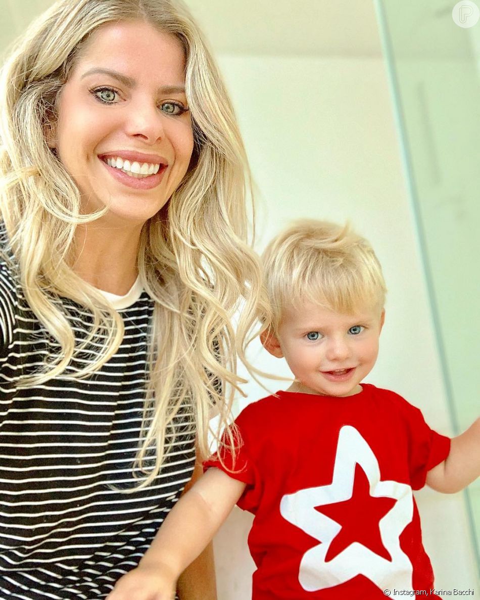 Enrico, filho de Karina Bacchi, é fruto de uma fertilização in vitro ...