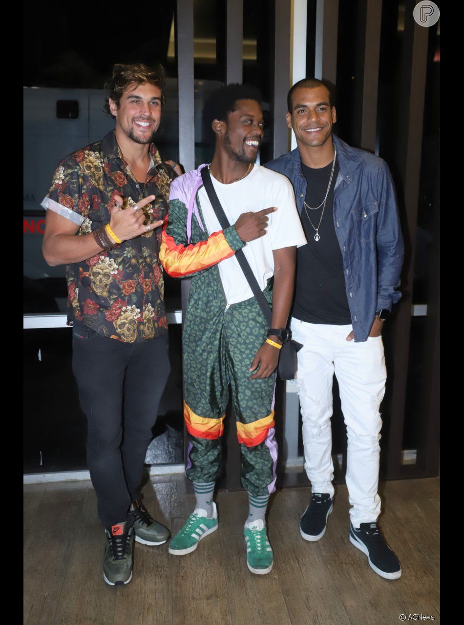 Felipe Roque, Maicon Rodrigues e Marcello Melo Jr. comparecem a ...