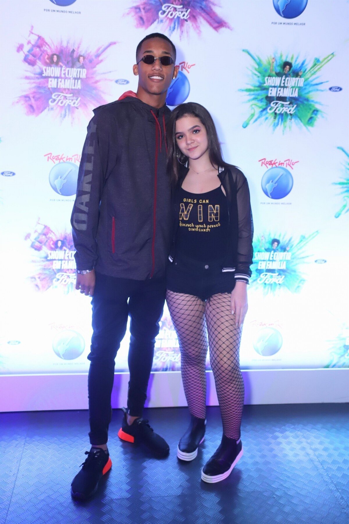 Foto: Mel Maia e o namorado, o jogador João Pedro, estiveram no Rock in ...