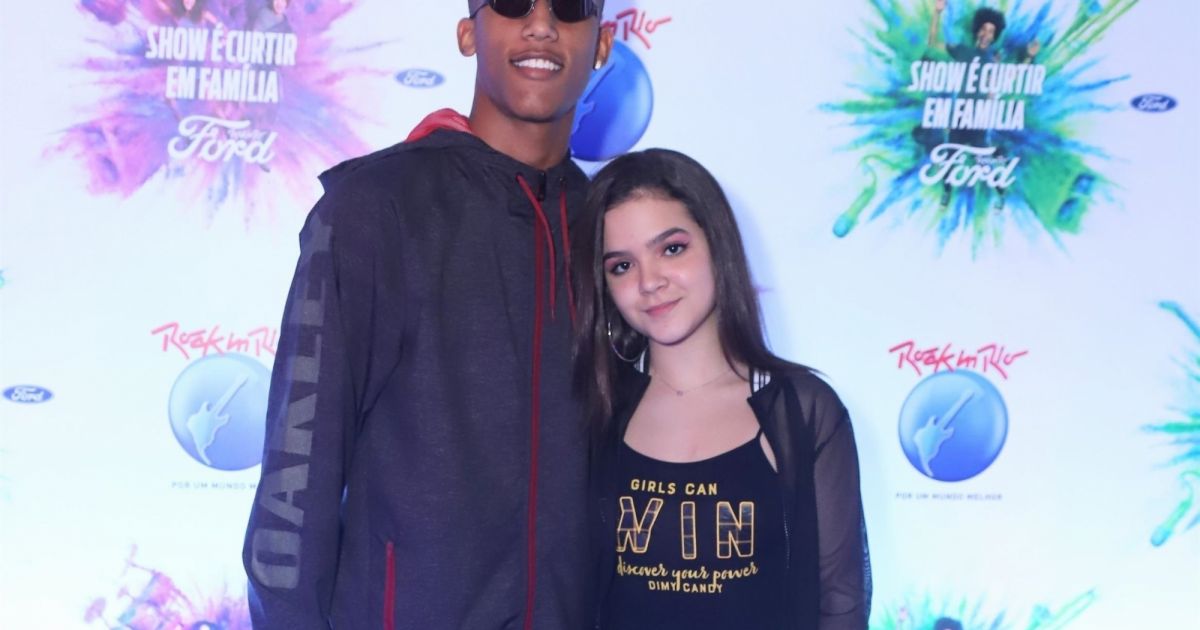 Mel Maia e o namorado, o jogador João Pedro, estiveram no Rock in Rio ...