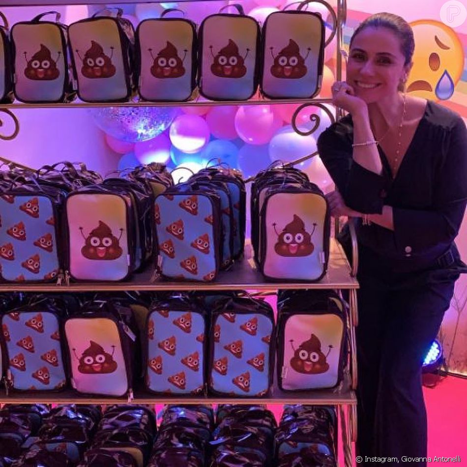 Giovanna Antonelli preparou festa com tema emoji de cocô do WhatsApp ...