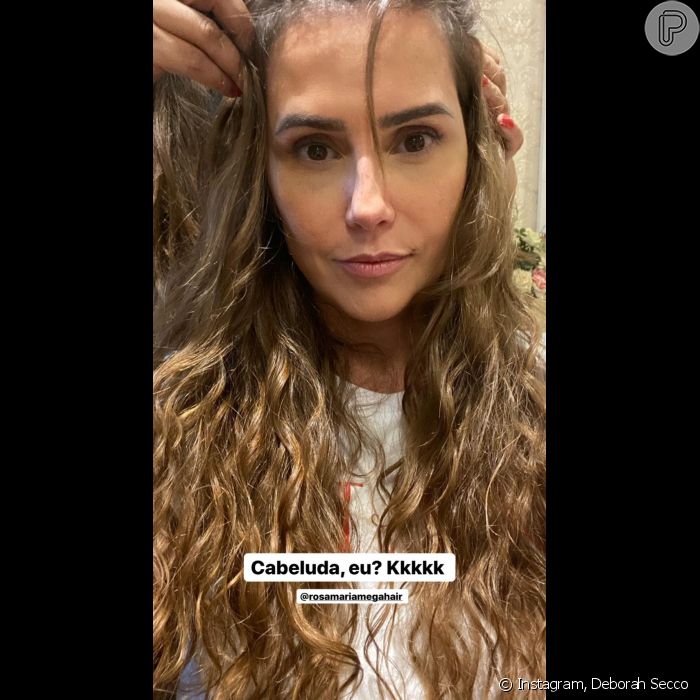 Deborah Secco mostra cabelo longo após megahair nesta segunda-feira ...