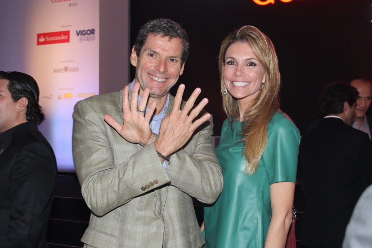 Foto: O empresário Alexandre Accioly e a mulher Renata Padilha - Purepeople