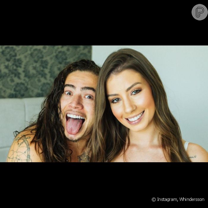 Grávida de Whindersson, Maria Lina exibe barriguinha e comemora: 'Meu ...