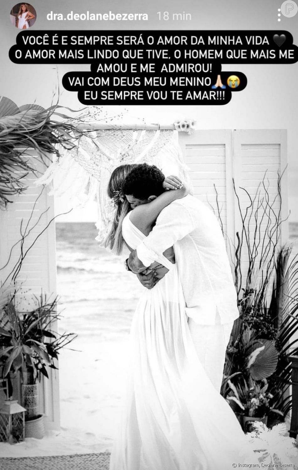 Deolane Bezerra lembra MC Kevin ao compartilhar foto de casamento no ...