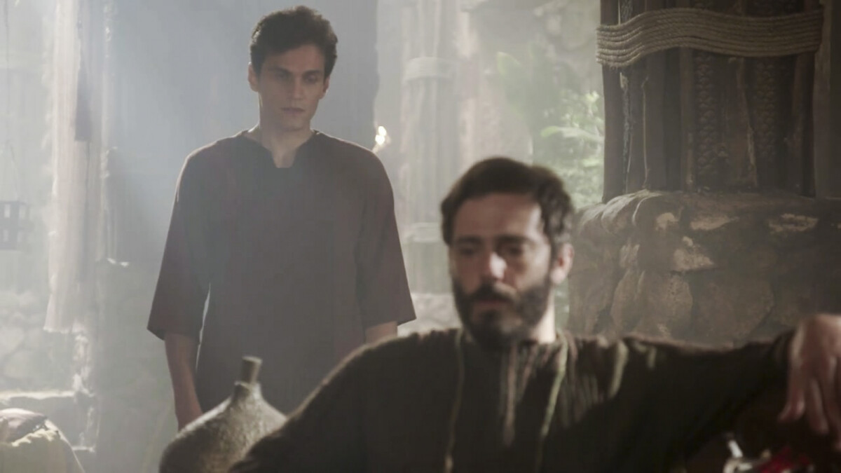 Foto: Novela 'Gênesis': Judá (Thiago Rodrigues) e o filho Er (Tiago ...