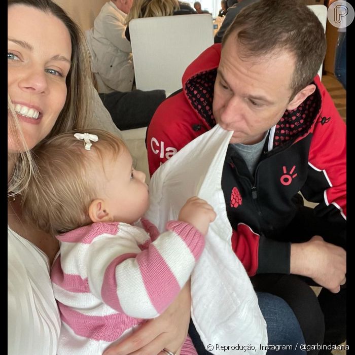 Filha De Tiago Leifert Com A Jornalista Daiana Garbin Tem Apenas Um Ano