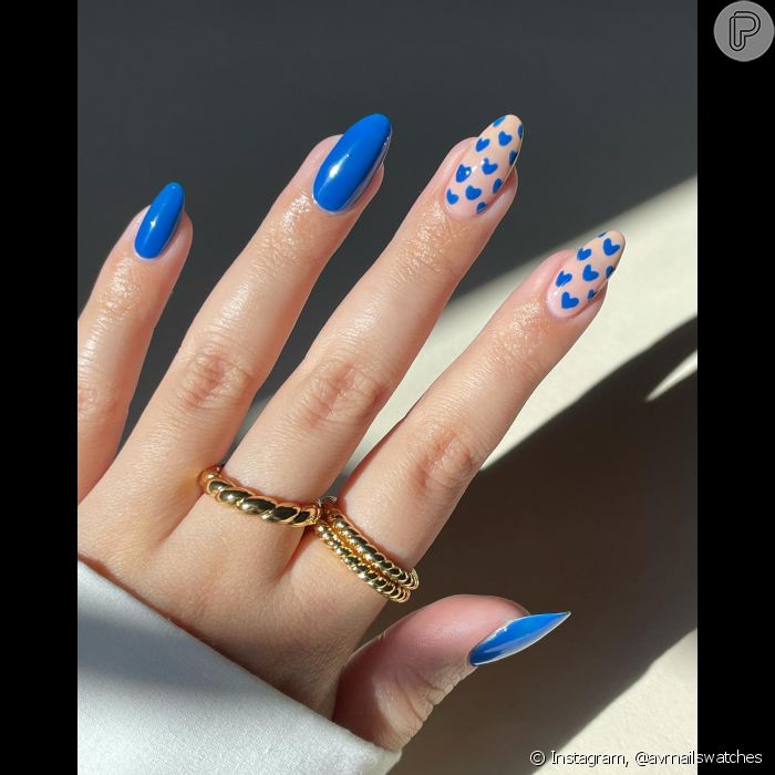 Unhas decoradas: corações deixam a arte mais fofa - Purepeople