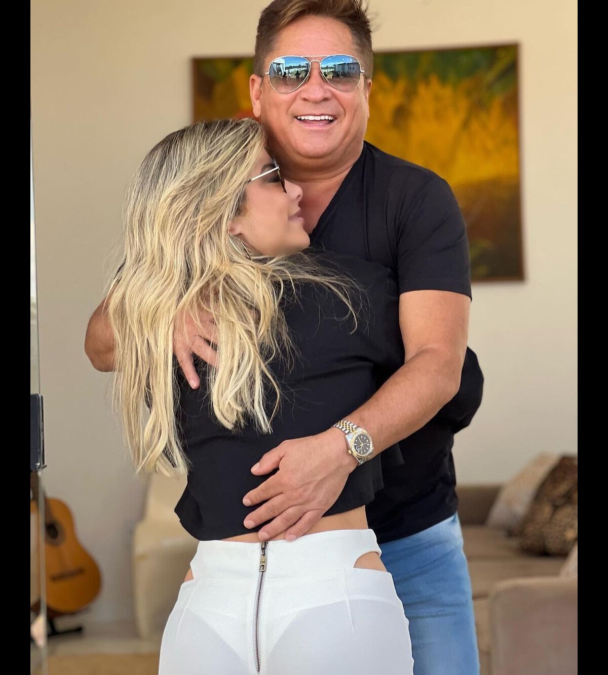 Foto: Leonardo e Poliana Rocha estão casados há 25 anos - Purepeople