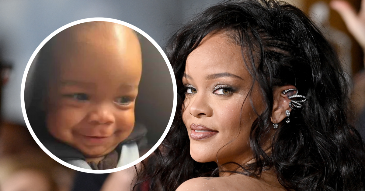 Rihanna foi obrigada a mostrar rosto do filho - Purepeople