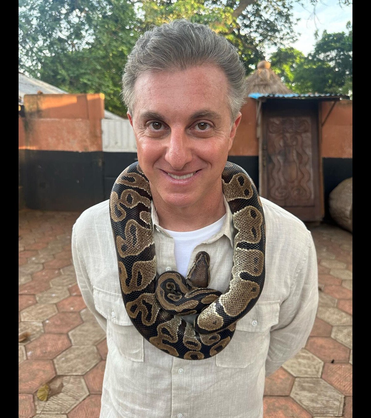 Foto: Huck também aproveitou a ocasião para comemorar a vitória da ...