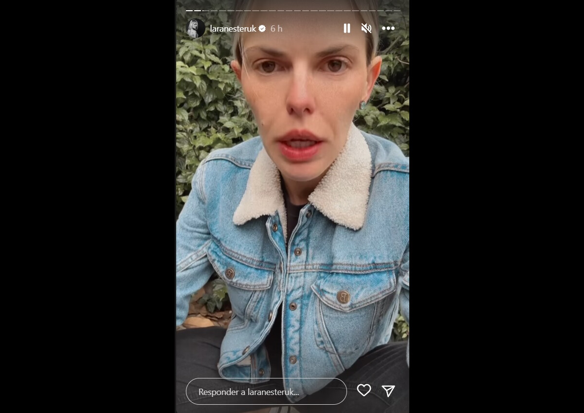 Foto: Lara Nesteruk surgiu claramente abalada nas redes sociais para ...