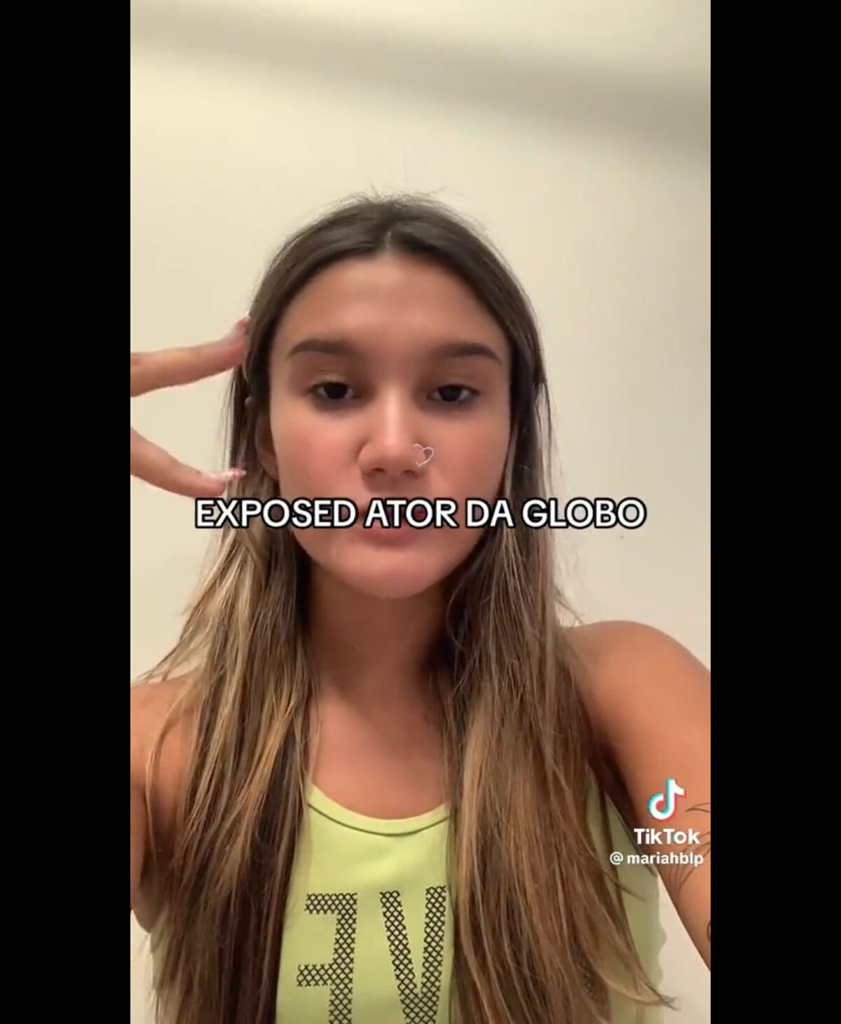 Foto: Mariah Benfica publicou um vídeo expondo as investidas de Rafael ...