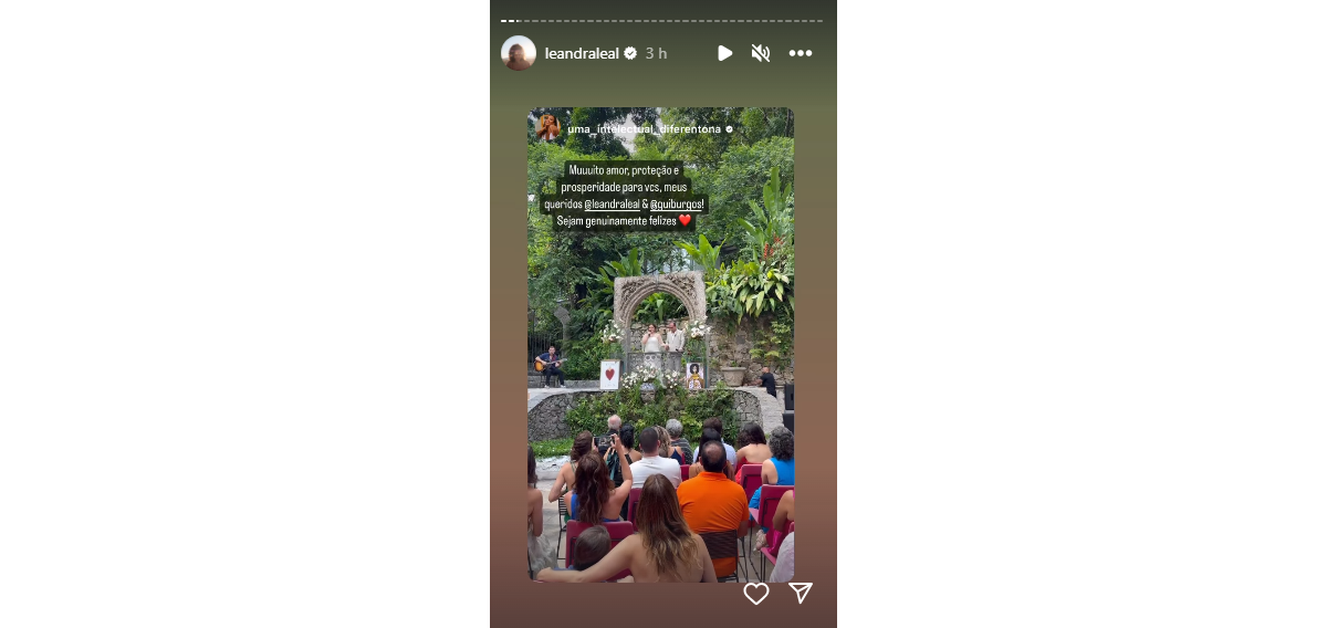 Foto Discreta Leandra Leal Se Casou Novamente Em Um Cerimônia Intimista No Rio De Janeiro