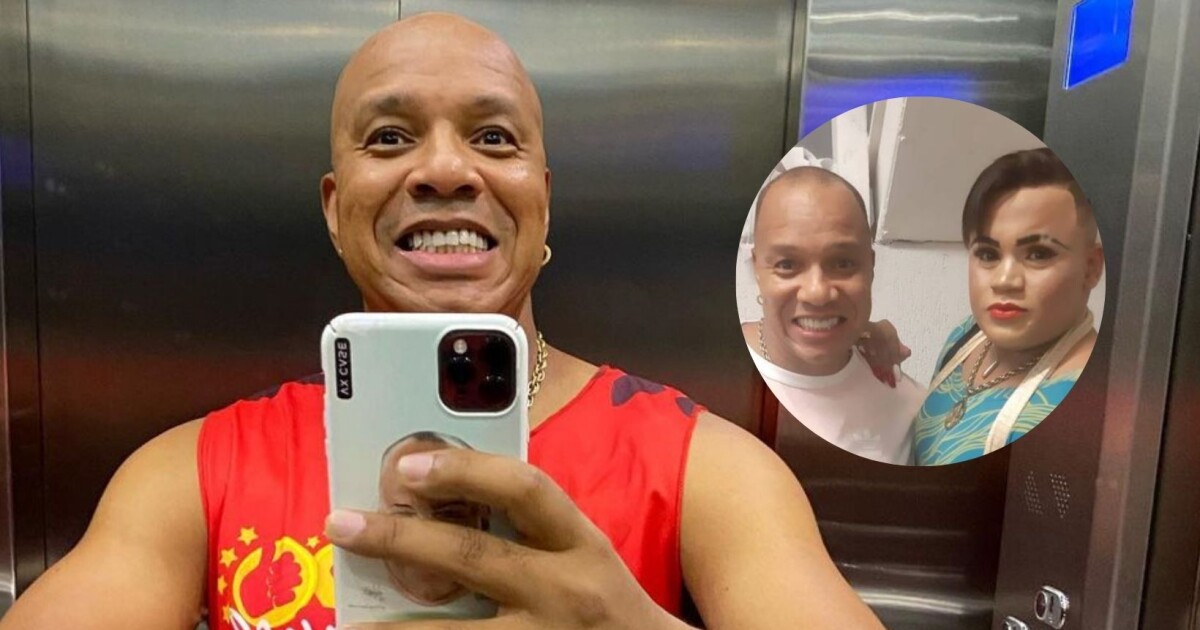 Anderson, do Molejo, foi homenageado com tatuagem do rosto por ex ...