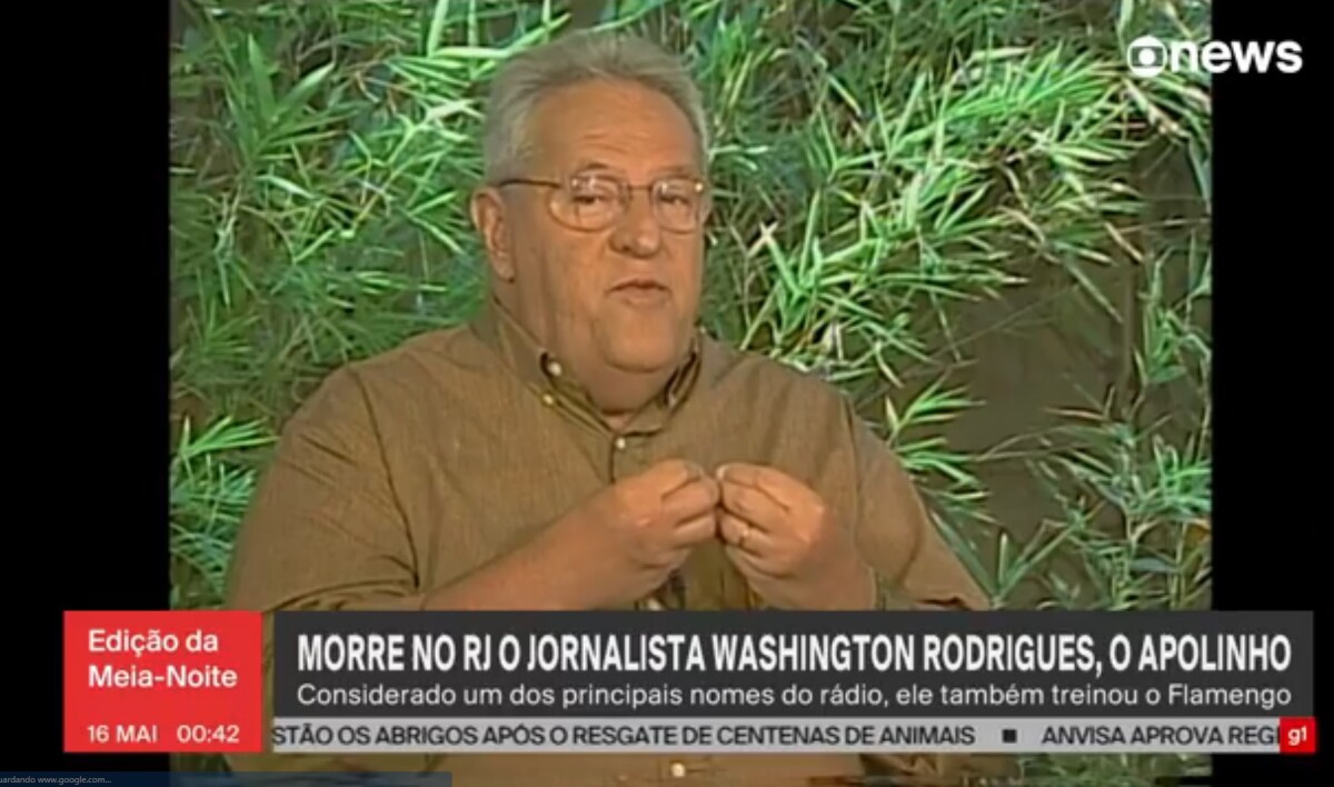 Foto: Apolinho, Washington Rodrigues foi colunista do jornal 'Meia-Hora ...