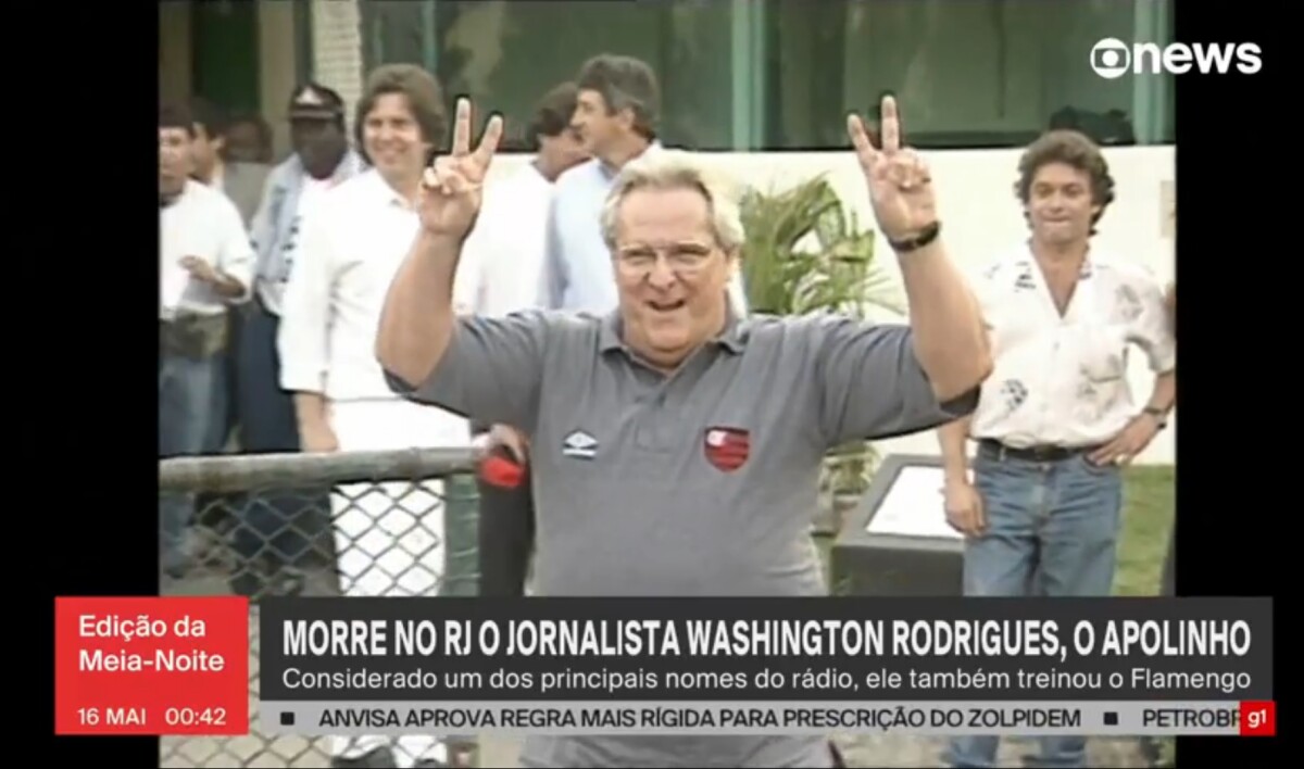 Foto: Apolinho, Washington Rodrigues chegou a ser técnico do Flamengo ...