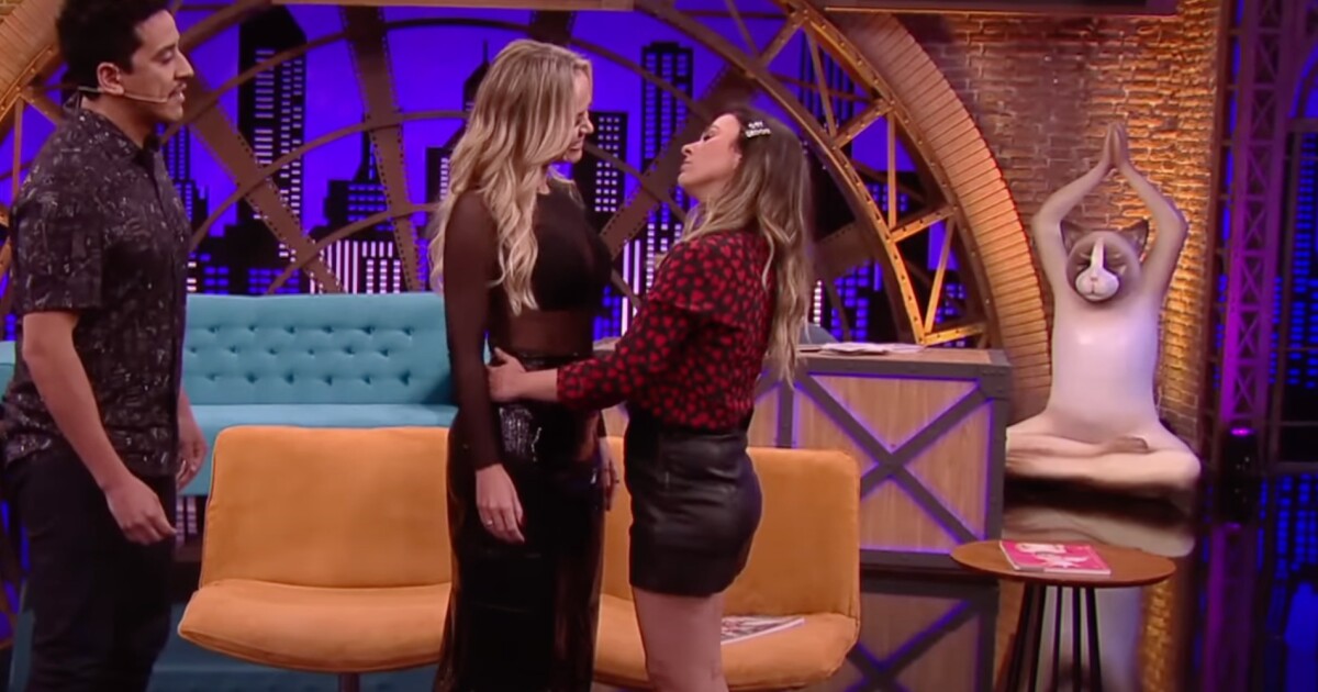 'Dá licença?': em 2018, o quase-beijão de Tatá Werneck em Eliana acabou ...