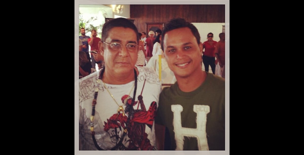 Foto: Jamerson Andrade, marido da atriz Solange Couto, posa com Zeca ...