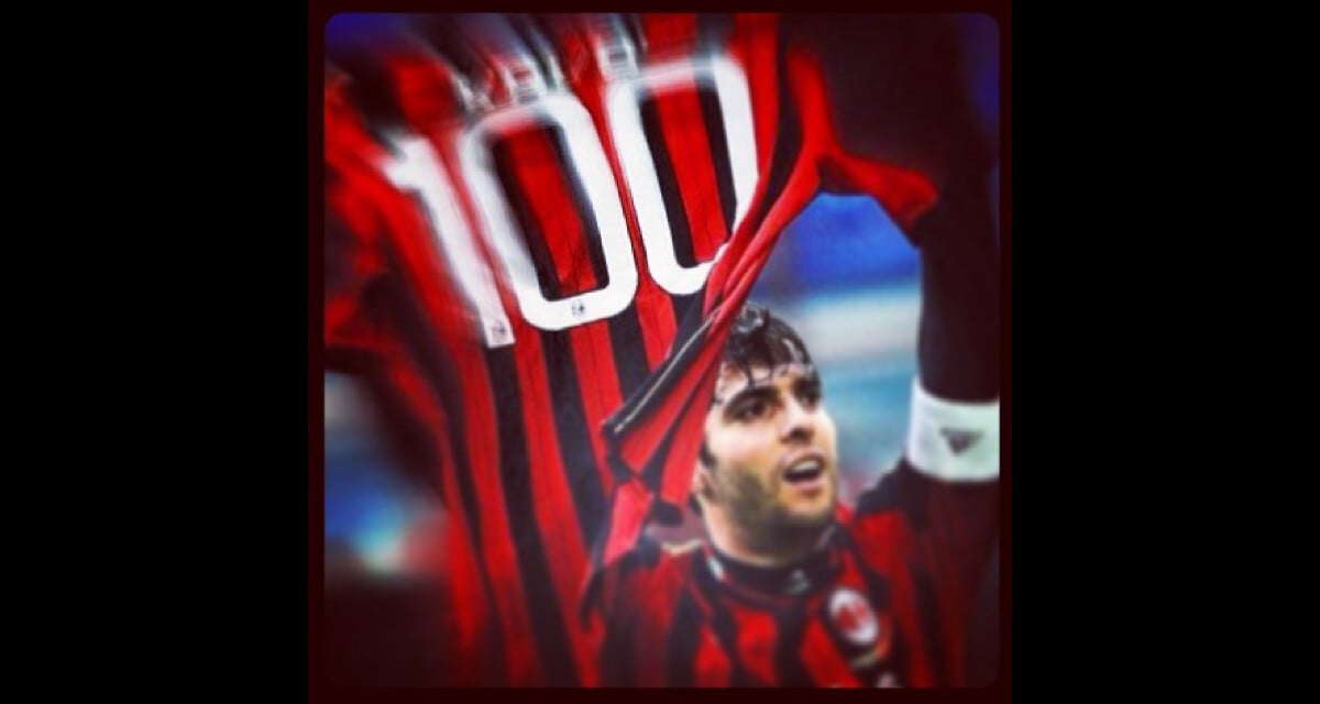 Foto: Kaká marca 100 gols pelo Milan e comemora em sua conta no ...