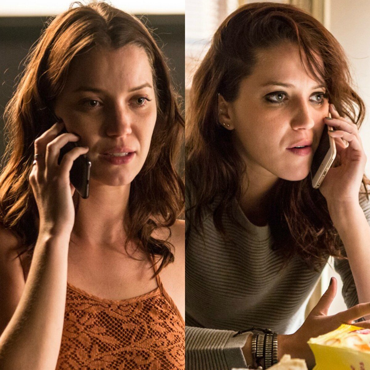 Foto: Júlia (Nathalia Dill) vê uma foto de Lorena (Nathalia Dill) com Alex (Caio Paduan) e passa ...