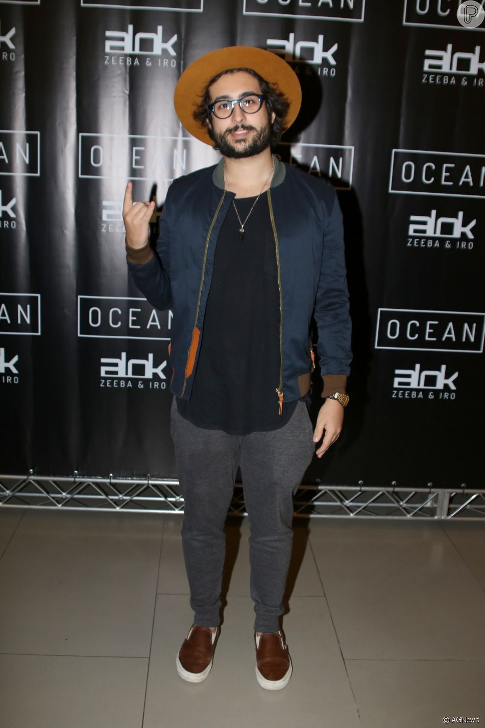 O músico Zeeba na festa de lançamento do clipe 'Ocean', do DJ Alok, em ...