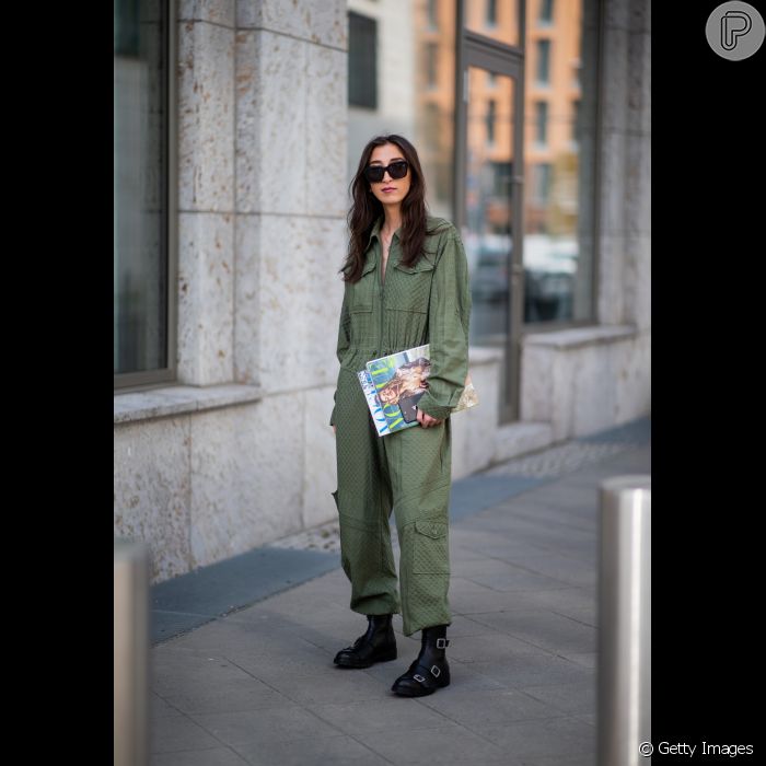 O verde militar deixa qualquer look mais invernal - Purepeople