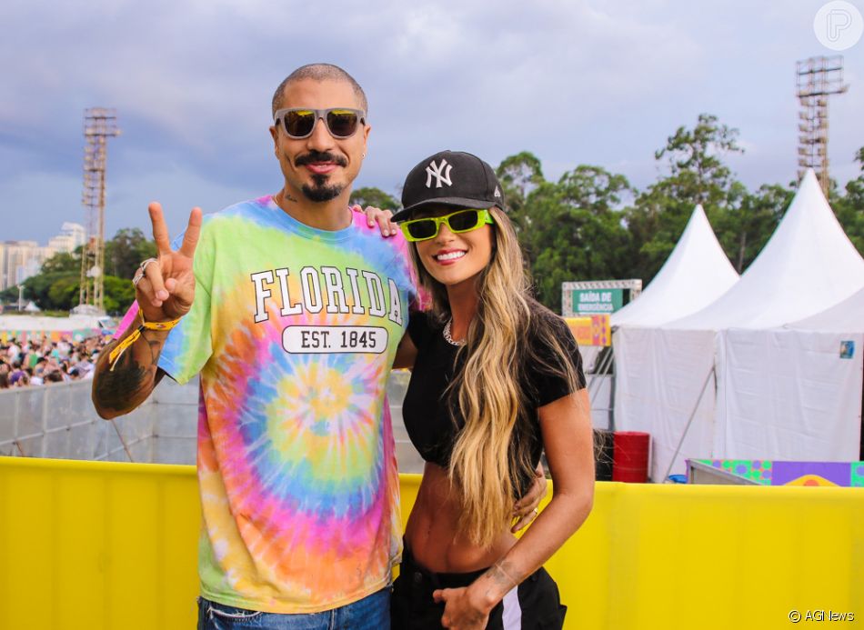 Ex-BBB Aline Gotschalg curtiu festival com marido, Fernando Medeiros - Purepeople