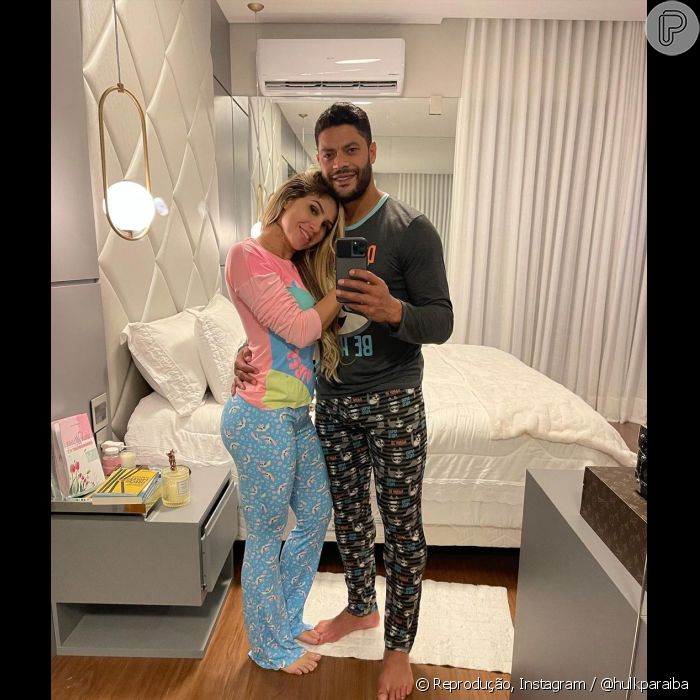 Hulk e Camila Ângelo anunciaram que estavam juntos para a família ...
