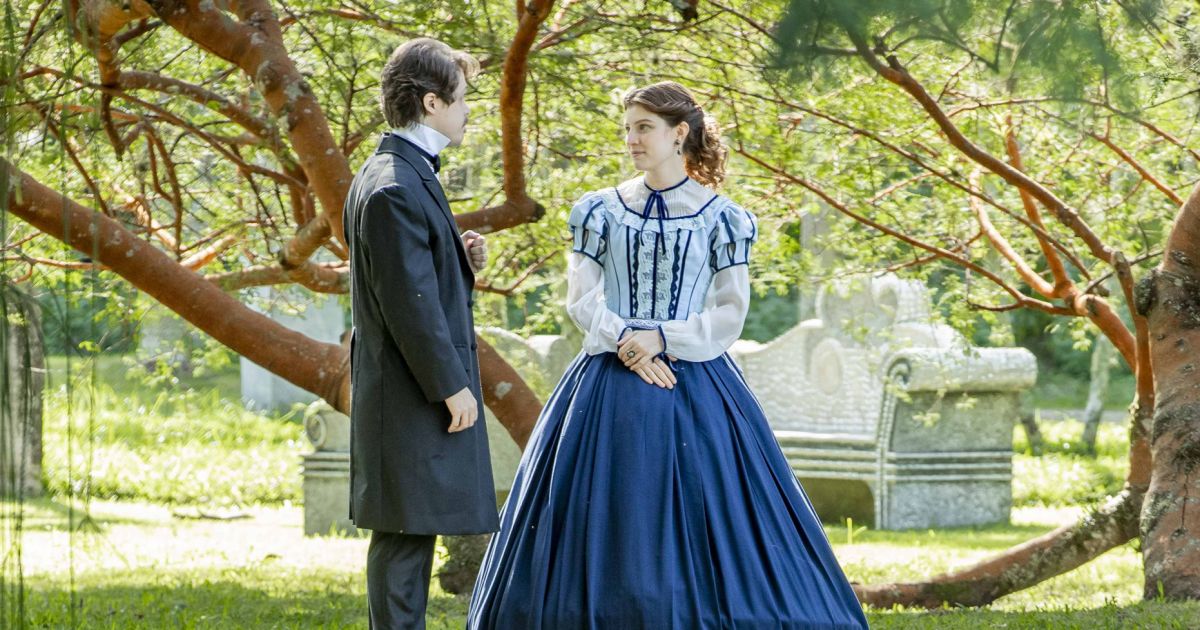 Giulia Gayoso sentiu diferença com os vestidos mais longos na novela ...