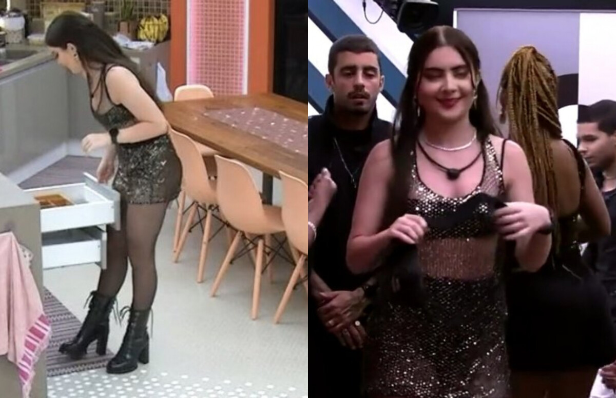 Foto: 'BBB 22': Jade Picon usou vestido de tela e coturnos em festa: a roupa é da marca TIG (R ...