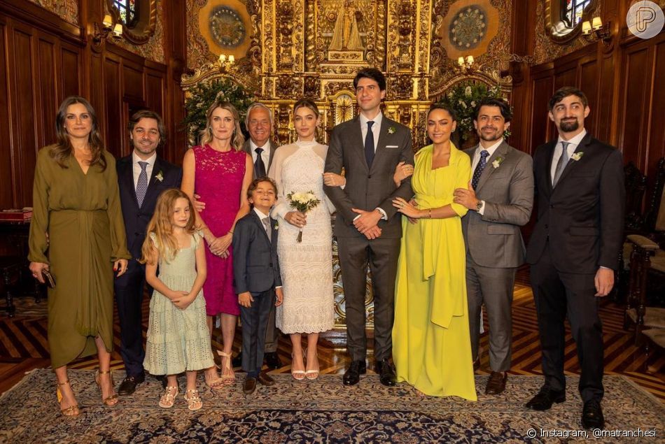 Fotos do casamento de Marcella Tranchesi e Rodrigo Klamt: detalhes do vestido de noiva ...